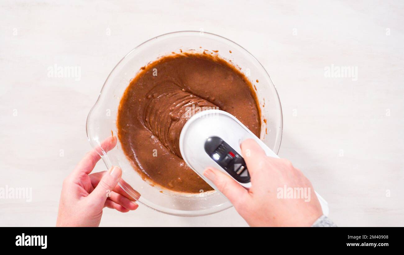Chocolate bundt cake Stock Photo - Alamy