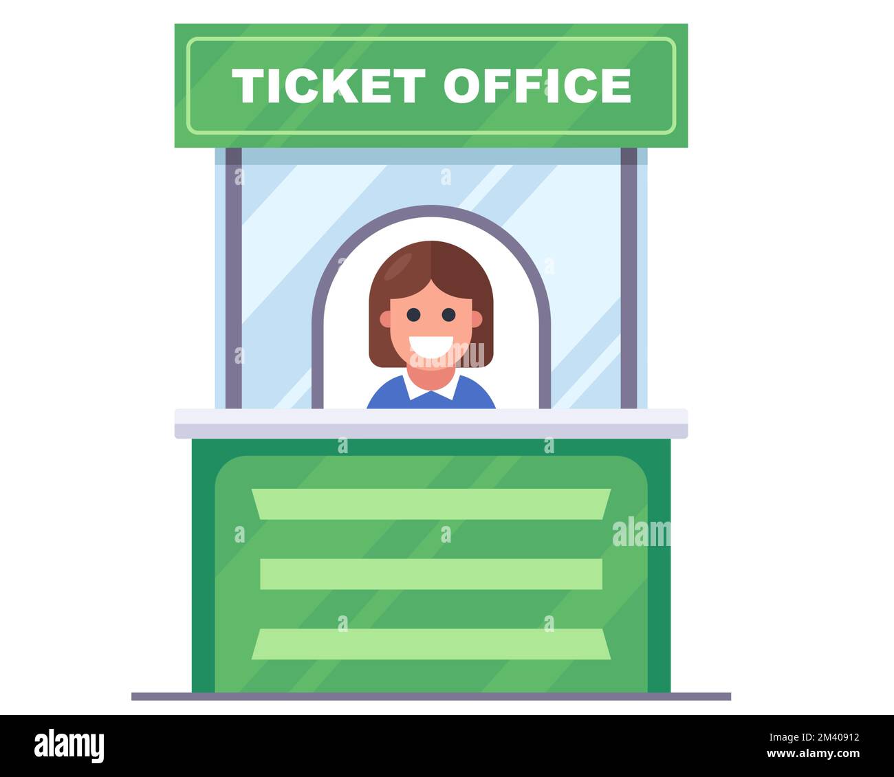 Stadium ticket counter Stock Vector Images - Alamy