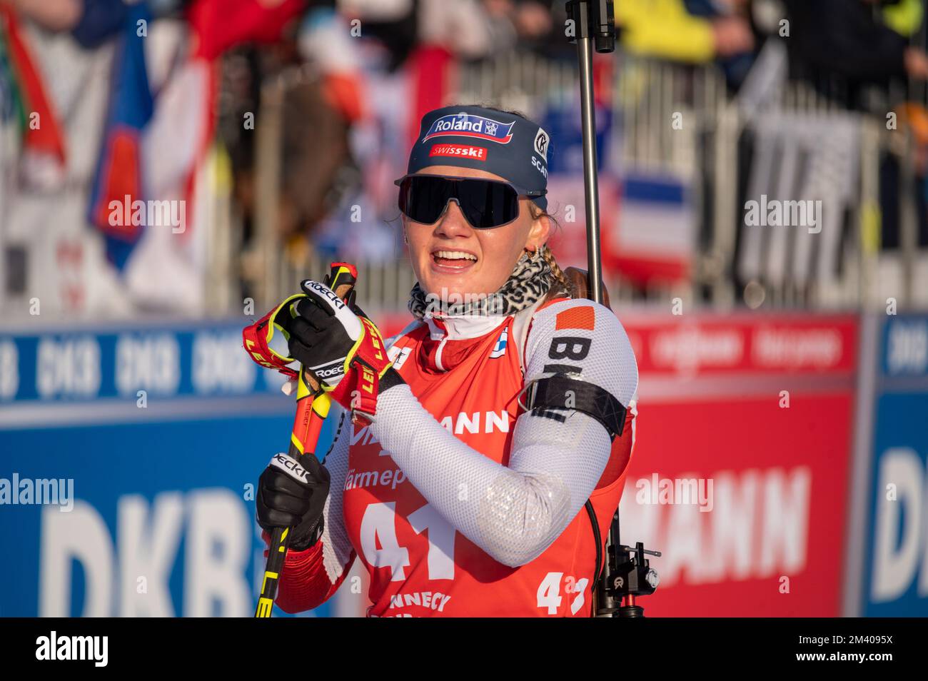 MEIER Lea during the BMW IBU World Cup 2022, Annecy - Le Grand-Bornand ...