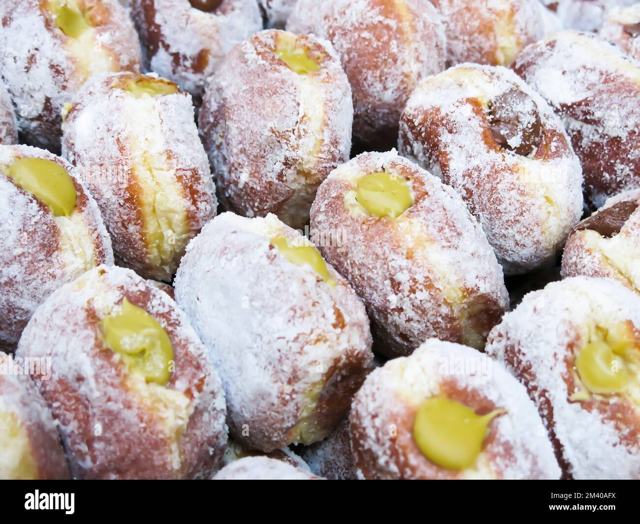 Bomboloni - Italian Style Donuts Stock Photo - Alamy