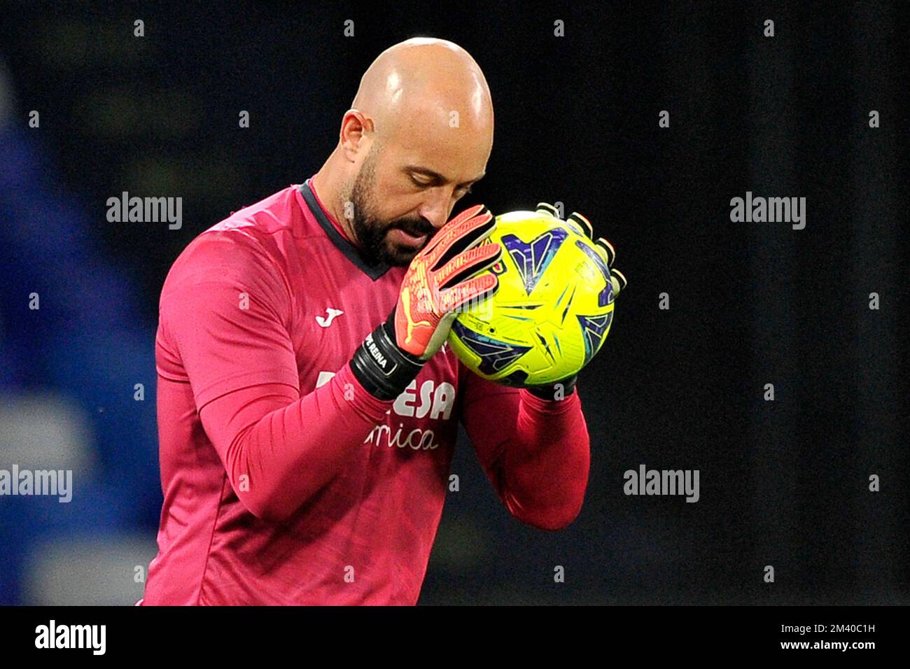 Pepe Reina player of Villareal, during a friendly match that between ...