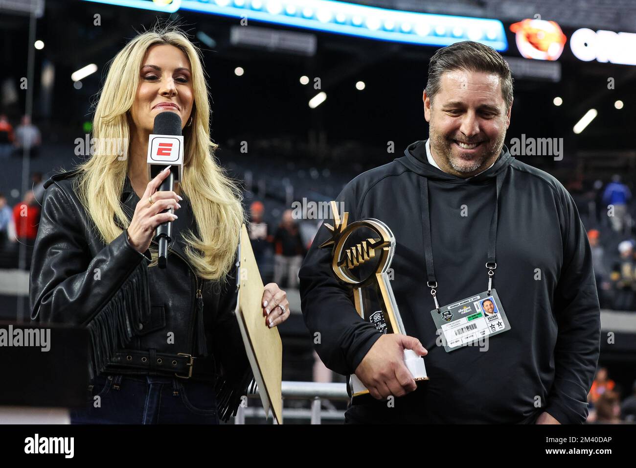 Las Vegas, NV, USA. 17th Dec, 2022. Laura Rutledge, ESPN sideline ...