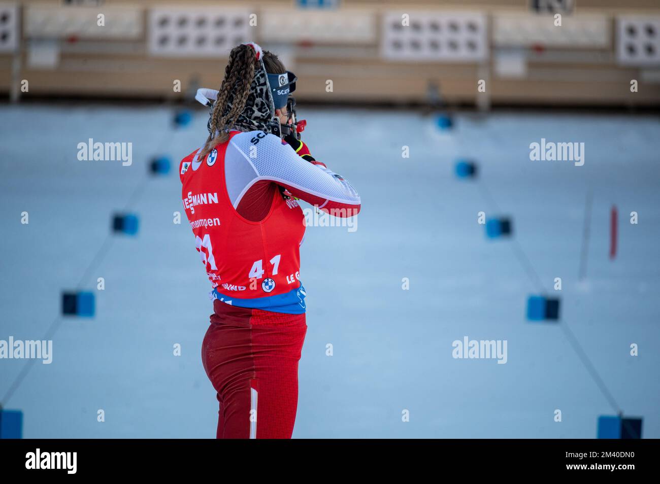 MEIER Lea during the BMW IBU World Cup 2022, Annecy - Le Grand-Bornand ...