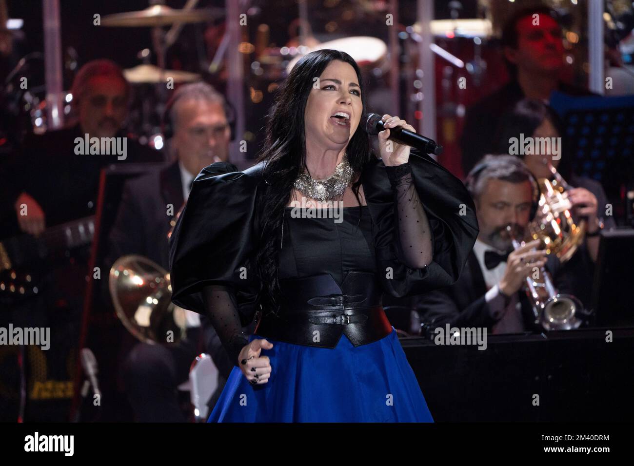 Rome, Italy, December 17, 2022 - Amy Lee, singer and voice of the group ...
