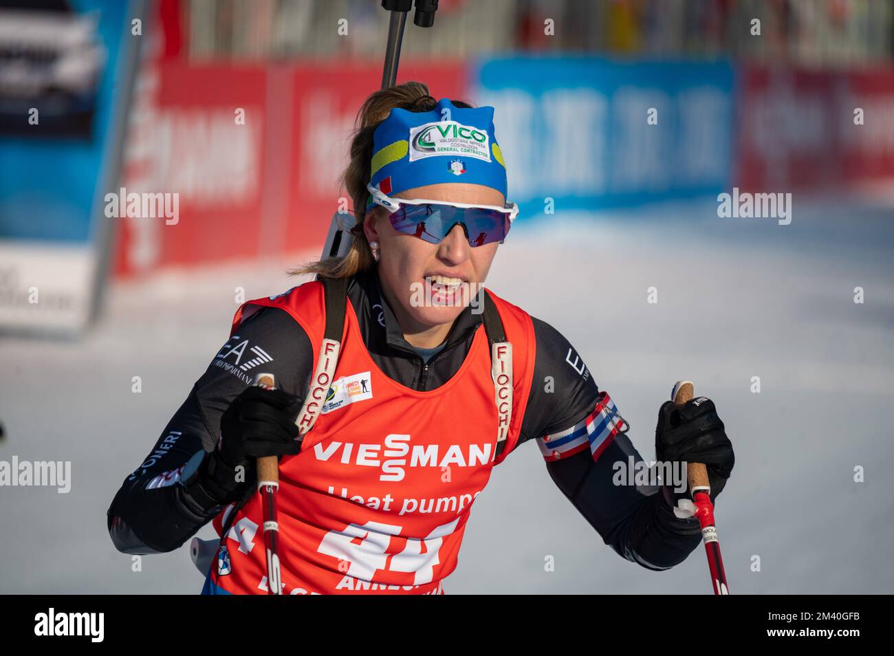 COMOLA Samuela during the BMW IBU World Cup 2022, Annecy - Le Grand ...