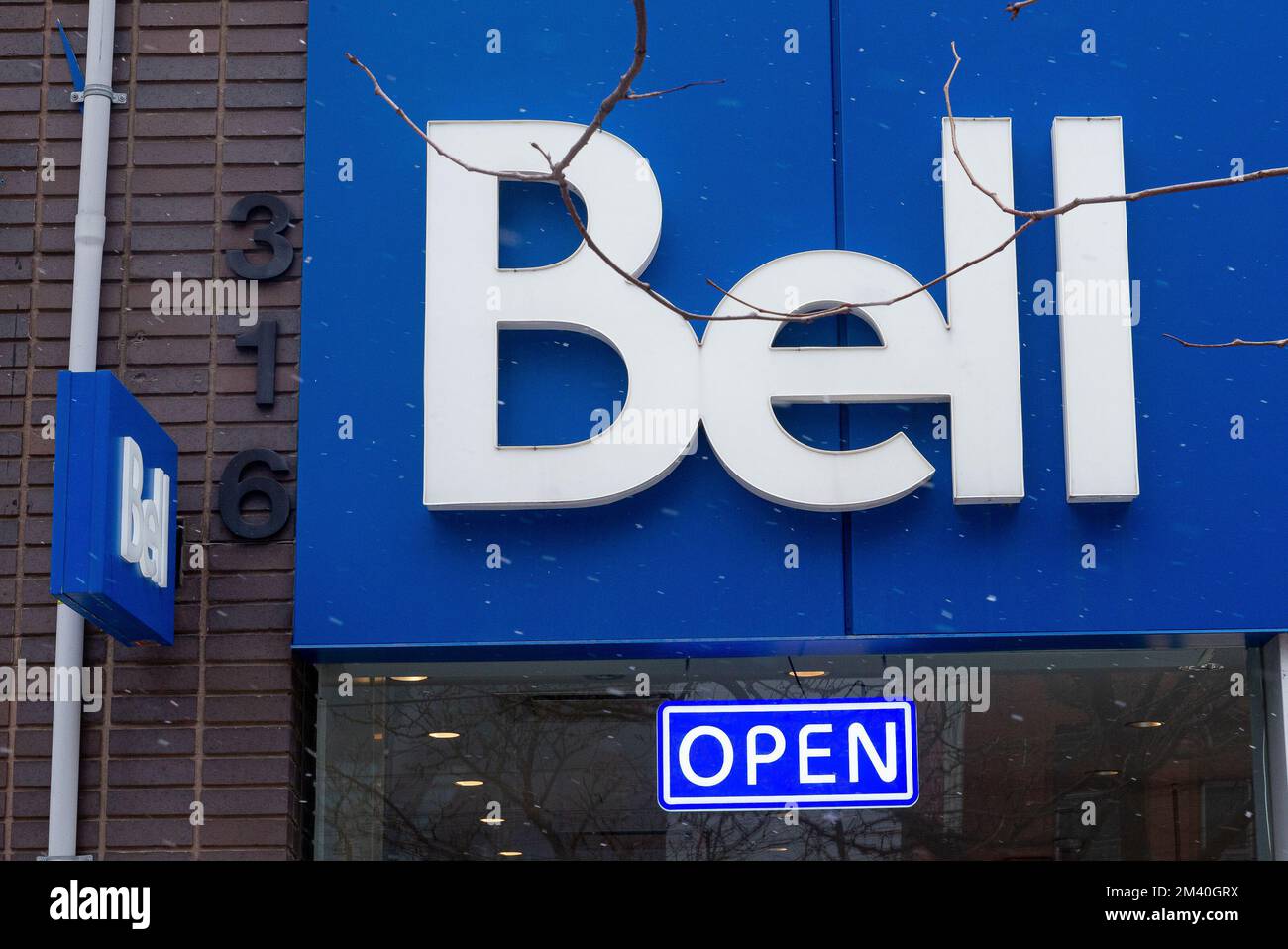 Toronto, ON, Canada – December 2, 2022: Bell Media studio sign on the ...