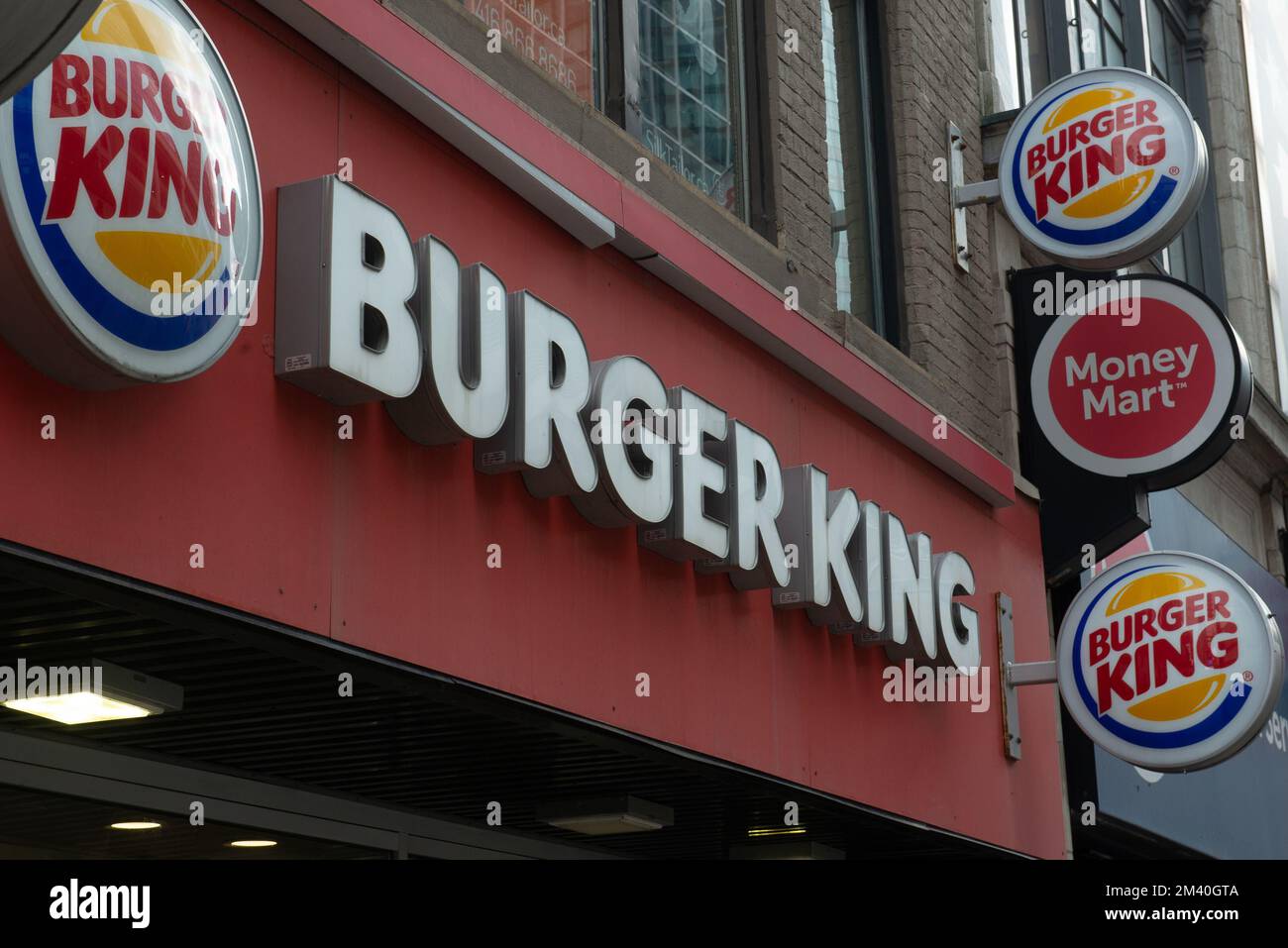Toronto, ON, Canada – December 17, 2022: A Burger King round hamburger ...