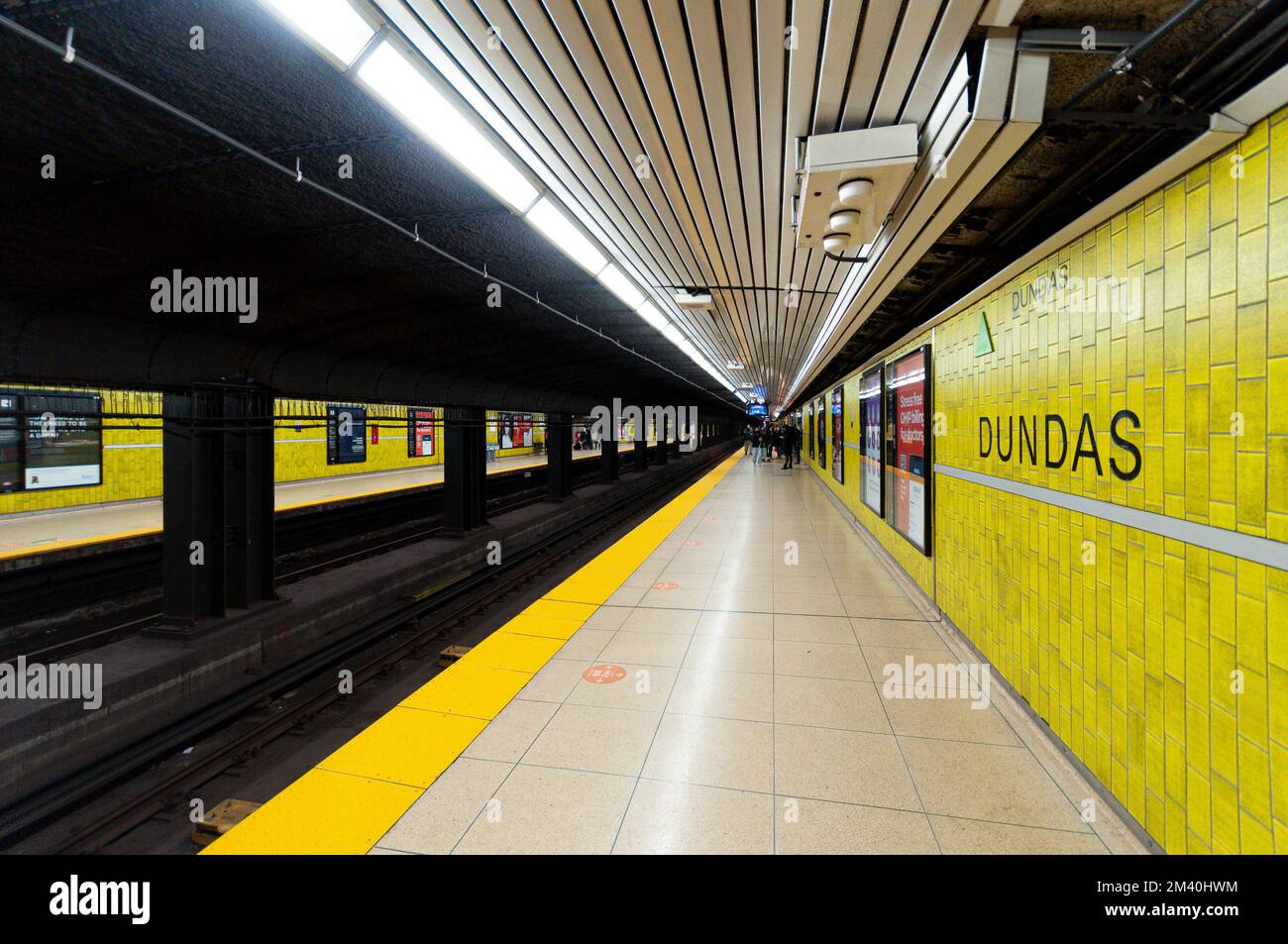 Toronto, ON, Canada – December 17, 2022: View at Toronto subway station ...