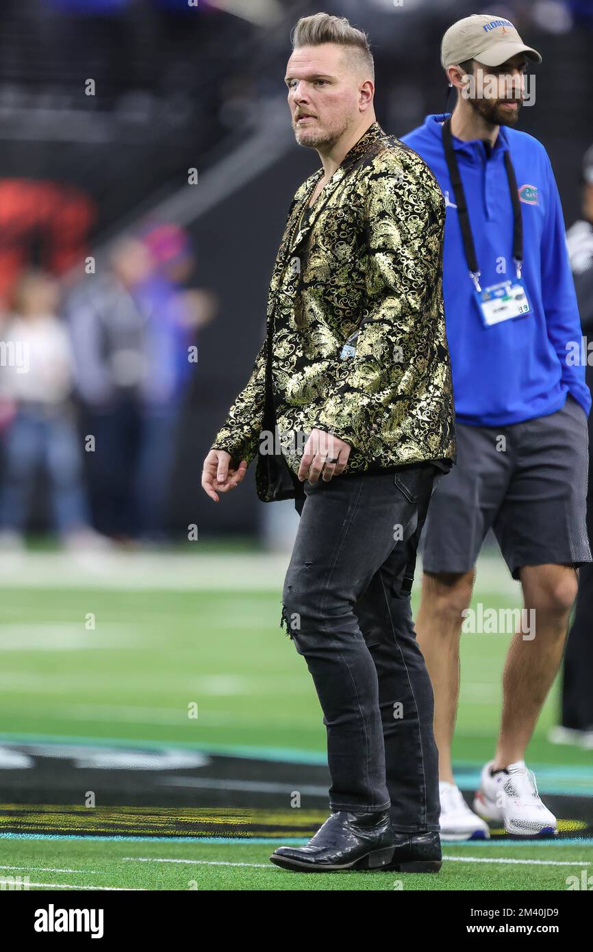 Las Vegas, NV, USA. 17th Dec, 2022. ESPN game analyst Pat McAfee on the ...