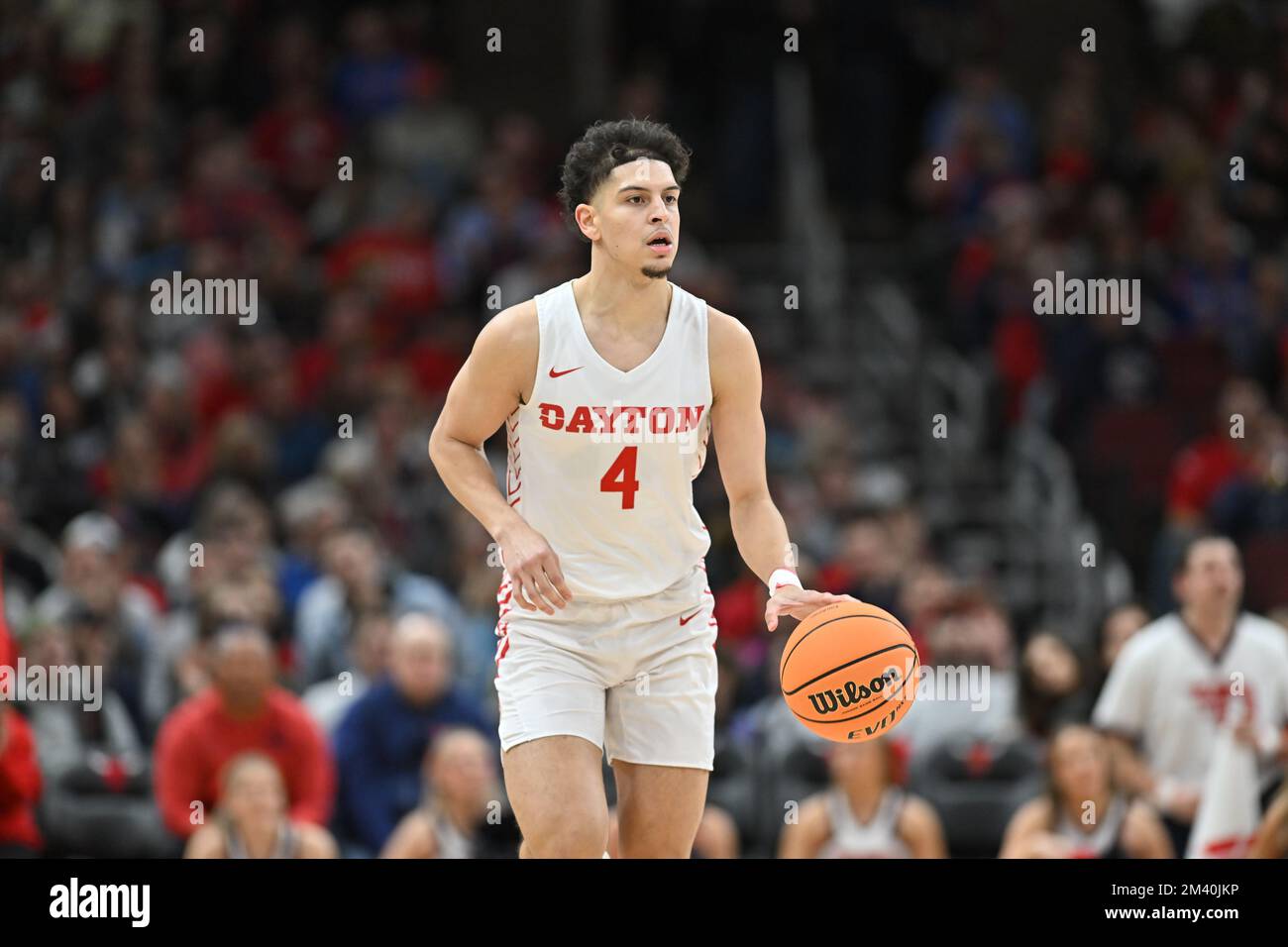 Chicago, Illinois, USA. 17th Dec, 2022. Dayton Flyers guard Koby Brea ...