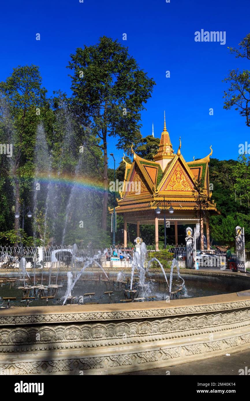 Wat Phnom or Wat Phnom Donpeen is a Khmer Thereavada Buddhist temple in ...