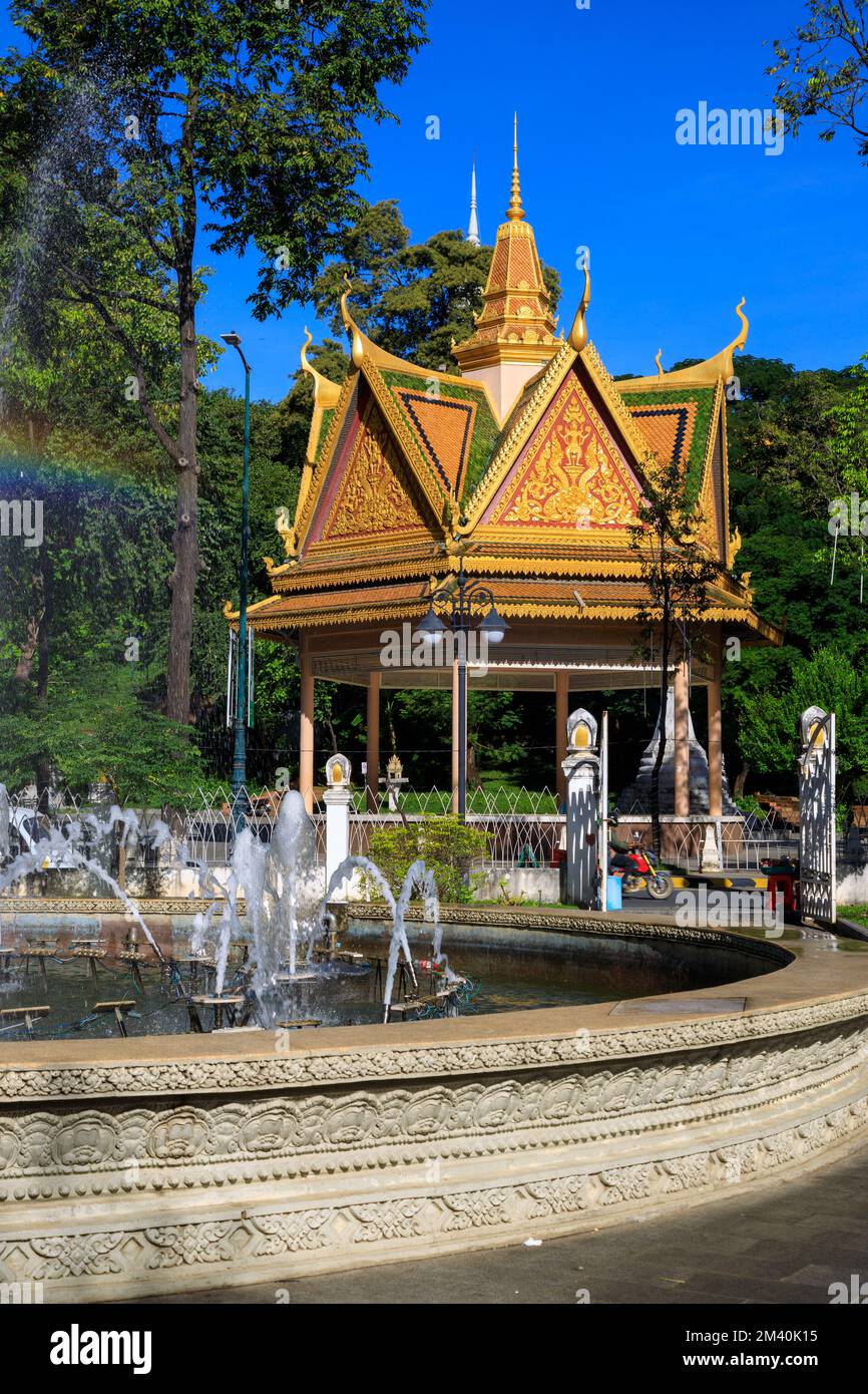 Wat Phnom or Wat Phnom Donpeen is a Khmer Thereavada Buddhist temple in ...