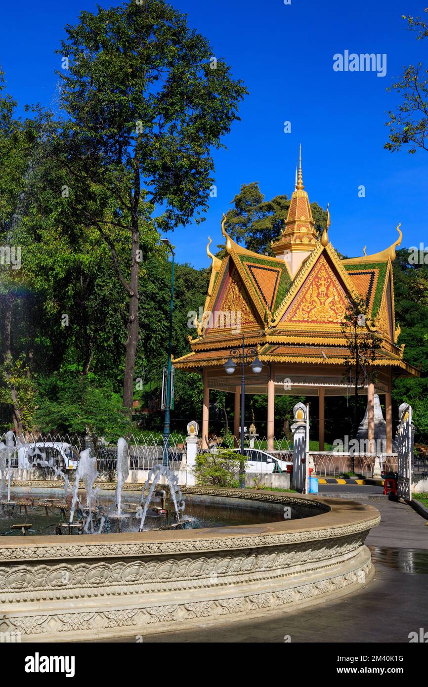 Wat Phnom or Wat Phnom Donpeen is a Khmer Thereavada Buddhist temple in ...