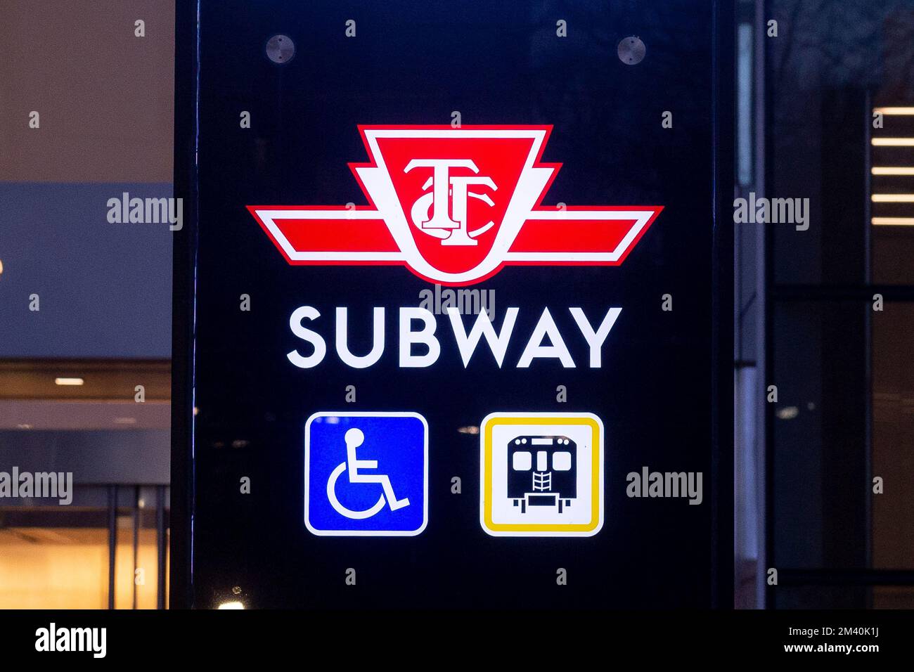 Toronto, ON, Canada – December 17, 2022: The sign of the Toronto ...