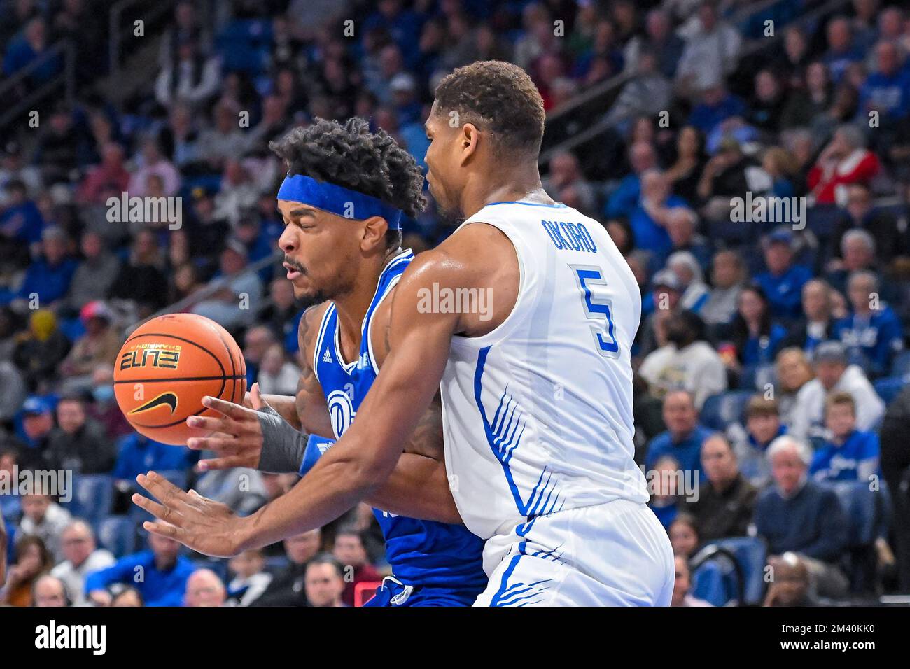 DECEMBER 17, 2022: Drake Bulldogs forward Darnell Brodie (51) can't get ...