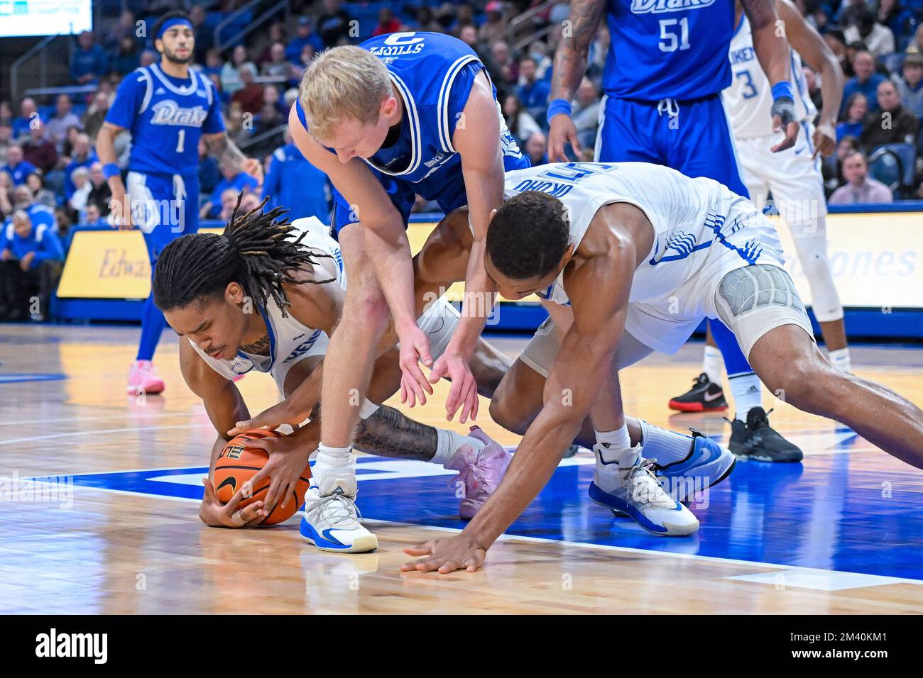 DECEMBER 17, 2022: Saint Louis Billikens guard Yuri Collins (1) grabs ...