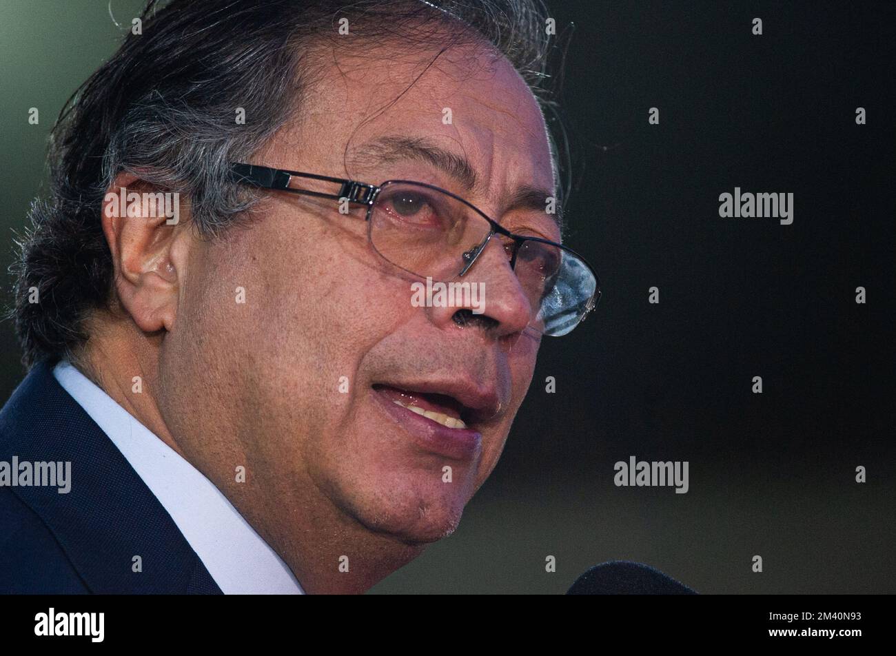 Bogota, Colombia. 17th Dec, 2022. Colombian president Gustavo Petro ...