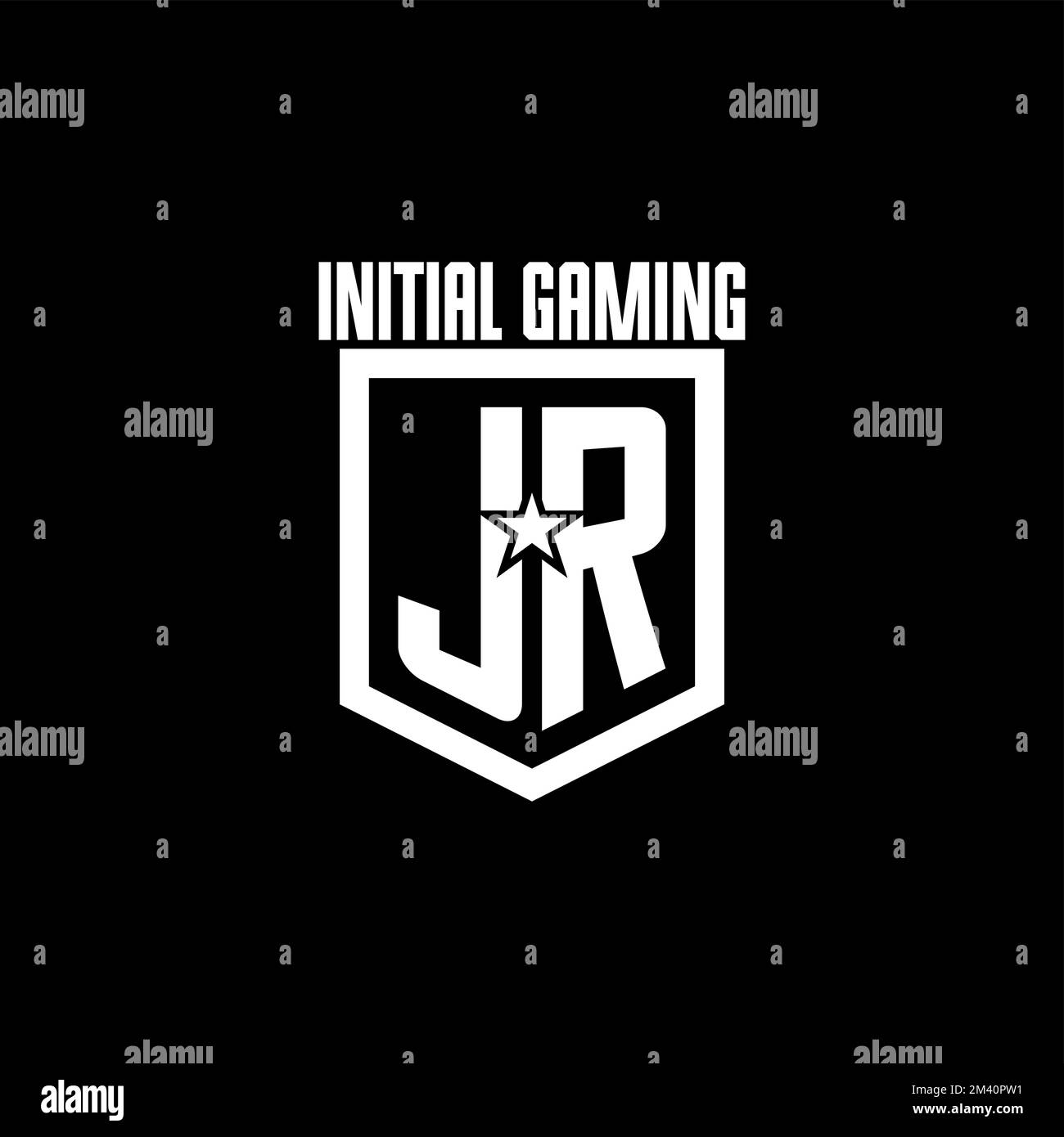 Jr gaming logo hi-res stock photography and images - Alamy