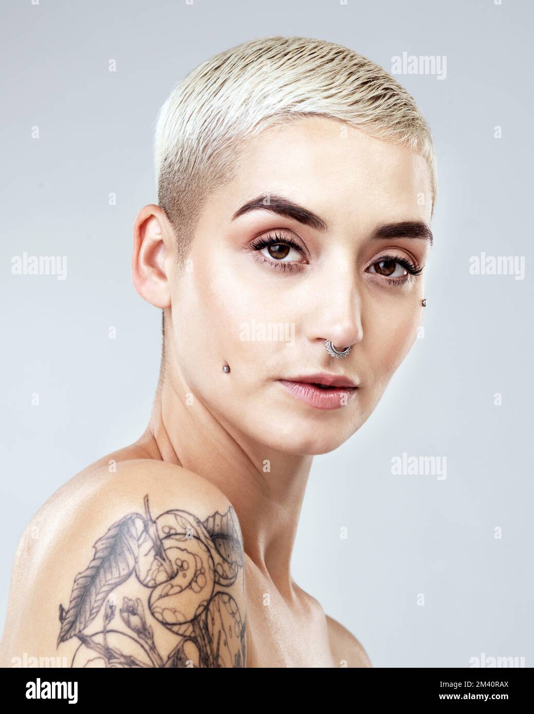 Beauty like this deserves to stand out. Studio portrait of a beautiful ...