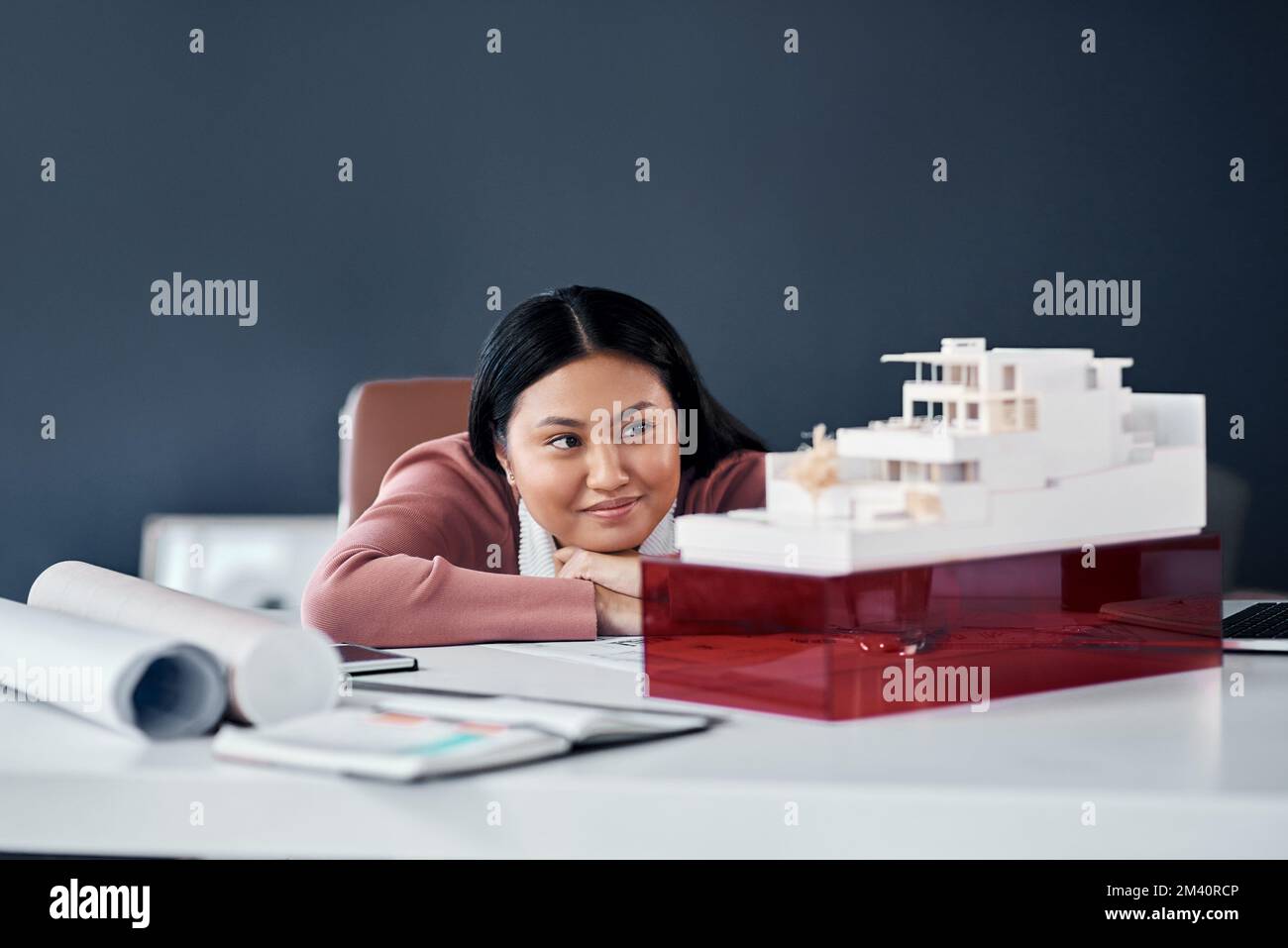 My work simply speaks for itself. an attractive young female architect ...