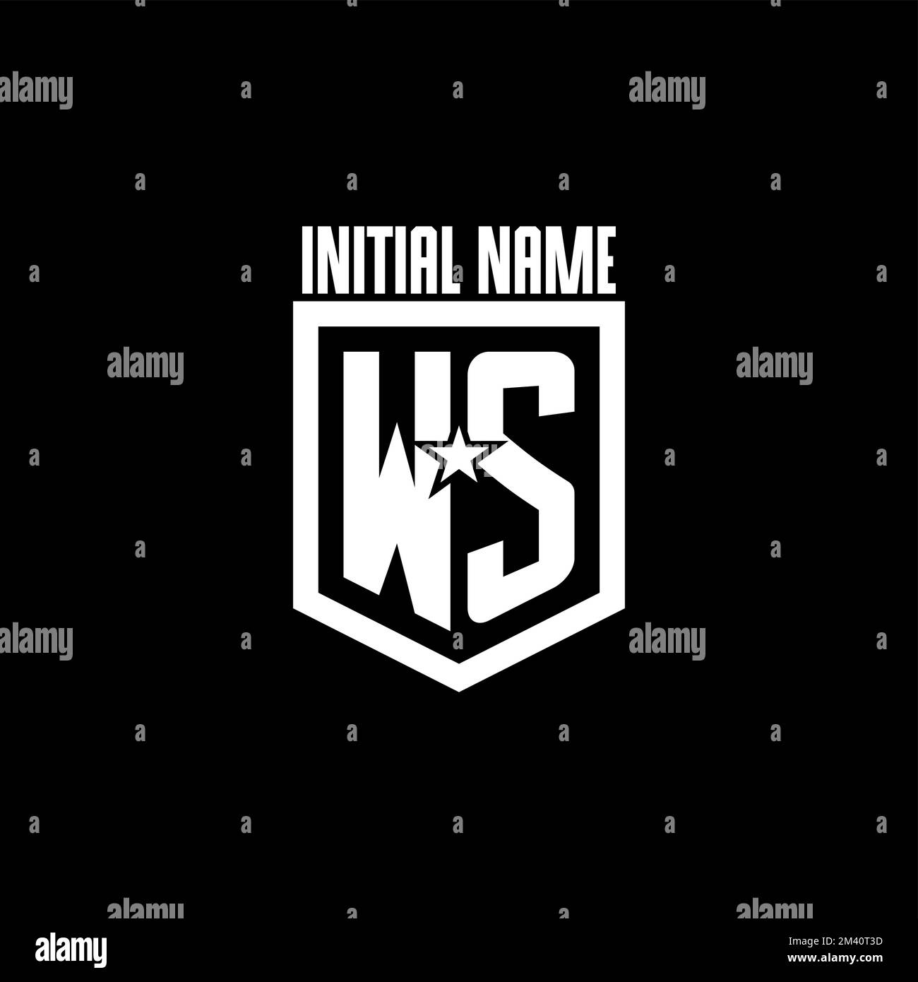 Ws gaming logo Black and White Stock Photos & Images - Alamy