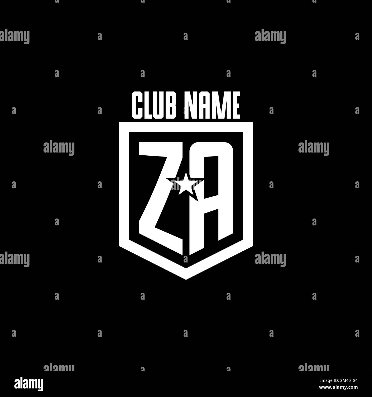Za logo design Black and White Stock Photos & Images - Alamy