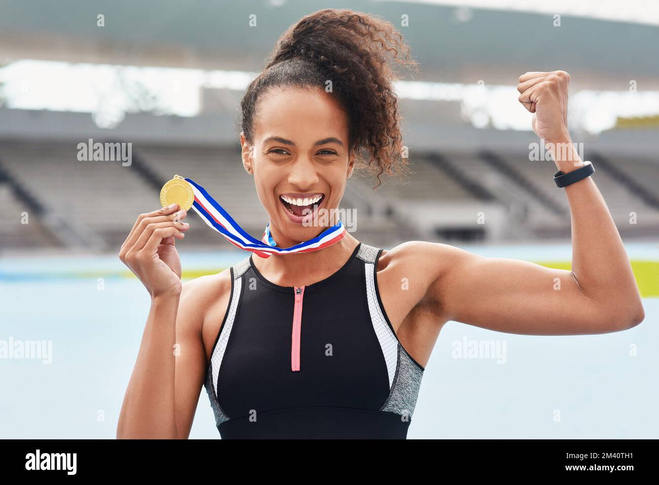 I was born to be a winner. Cropped portrait of an attractive young ...