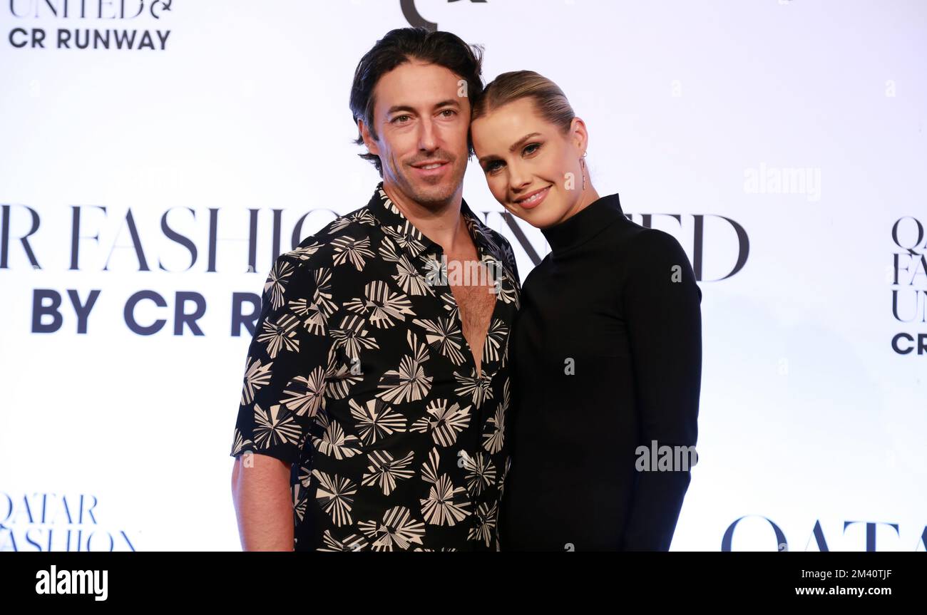 December 16, 2022 in Doha, Qatar: Models walk on a runway during the ...