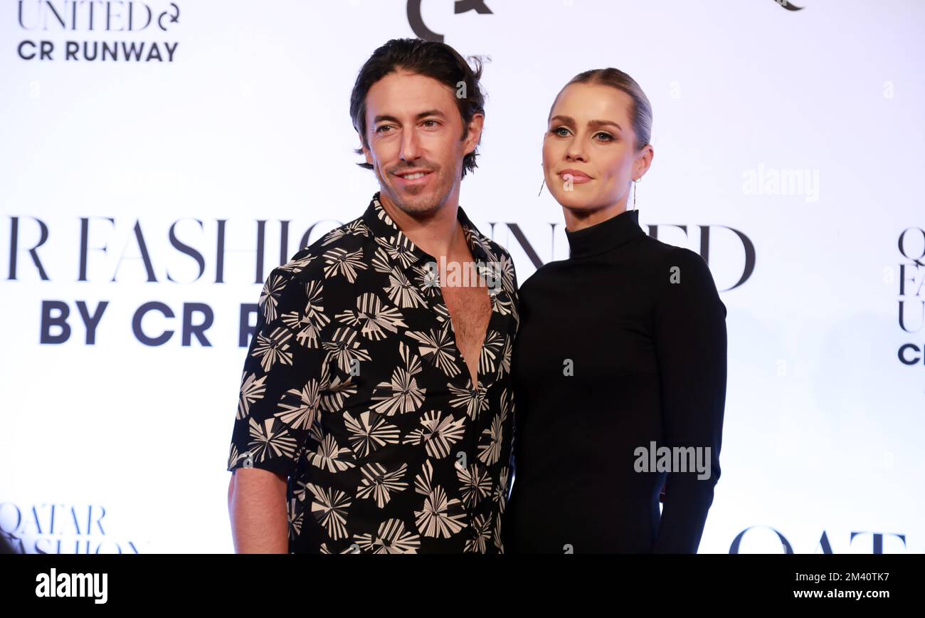 December 16, 2022 in Doha, Qatar: Models walk on a runway during the ...