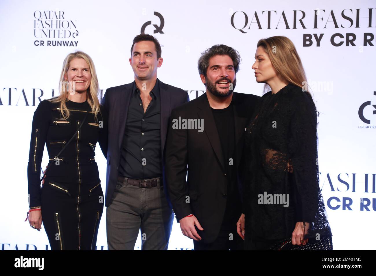 December 16, 2022 in Doha, Qatar: Models walk on a runway during the ...