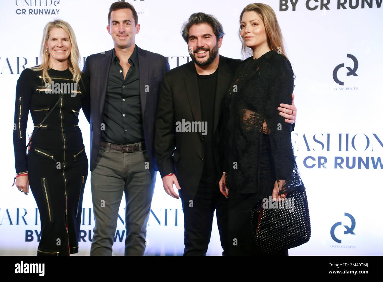December 16, 2022 in Doha, Qatar: Models walk on a runway during the ...