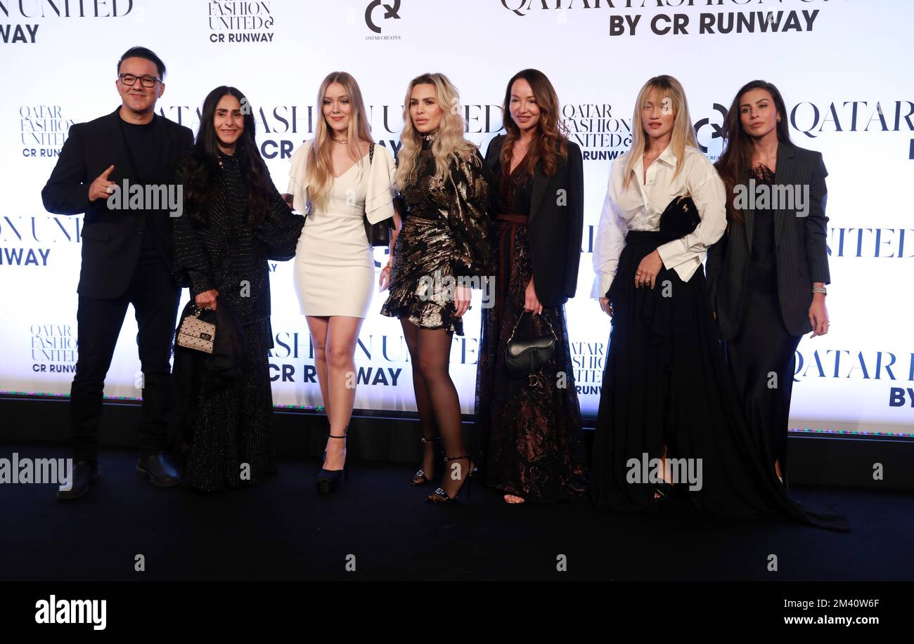 December 16, 2022 in Doha, Qatar: Models walk on a runway during the ...