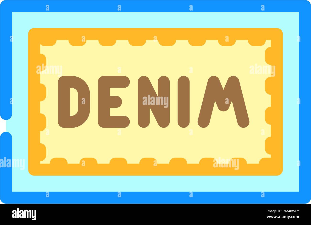 label denim color icon vector illustration Stock Vector Image & Art - Alamy