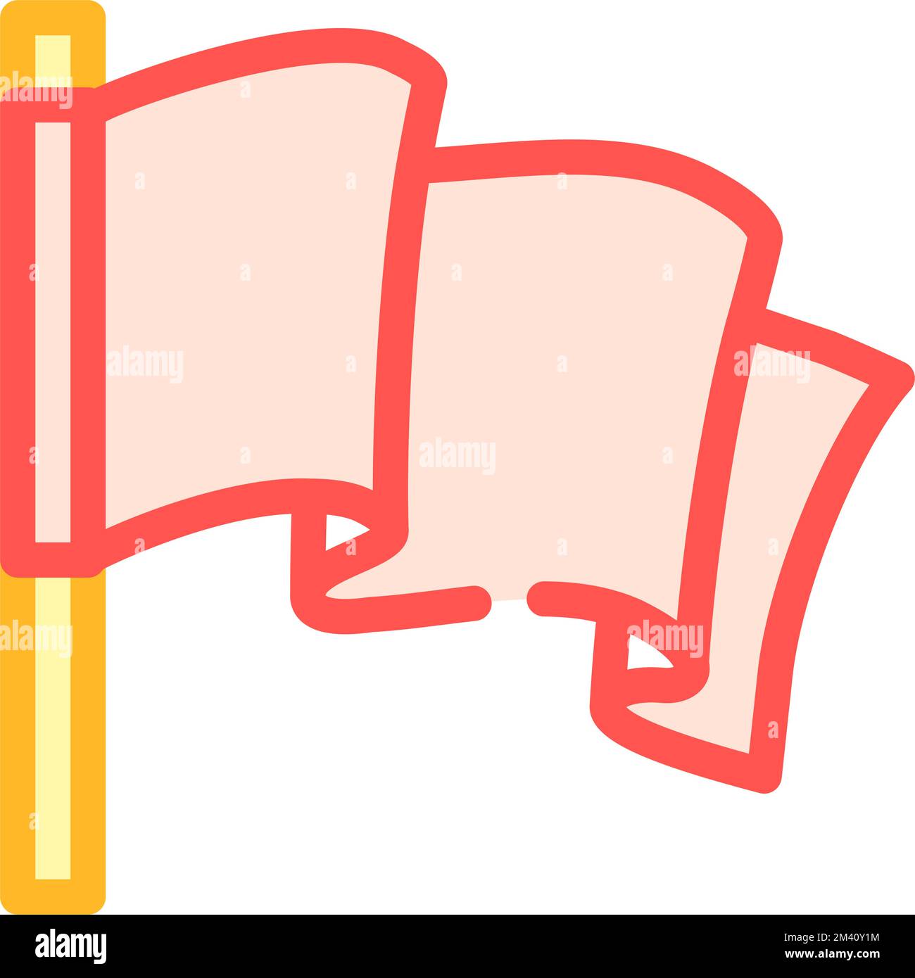 Red end sign flag Stock Vector Images - Alamy