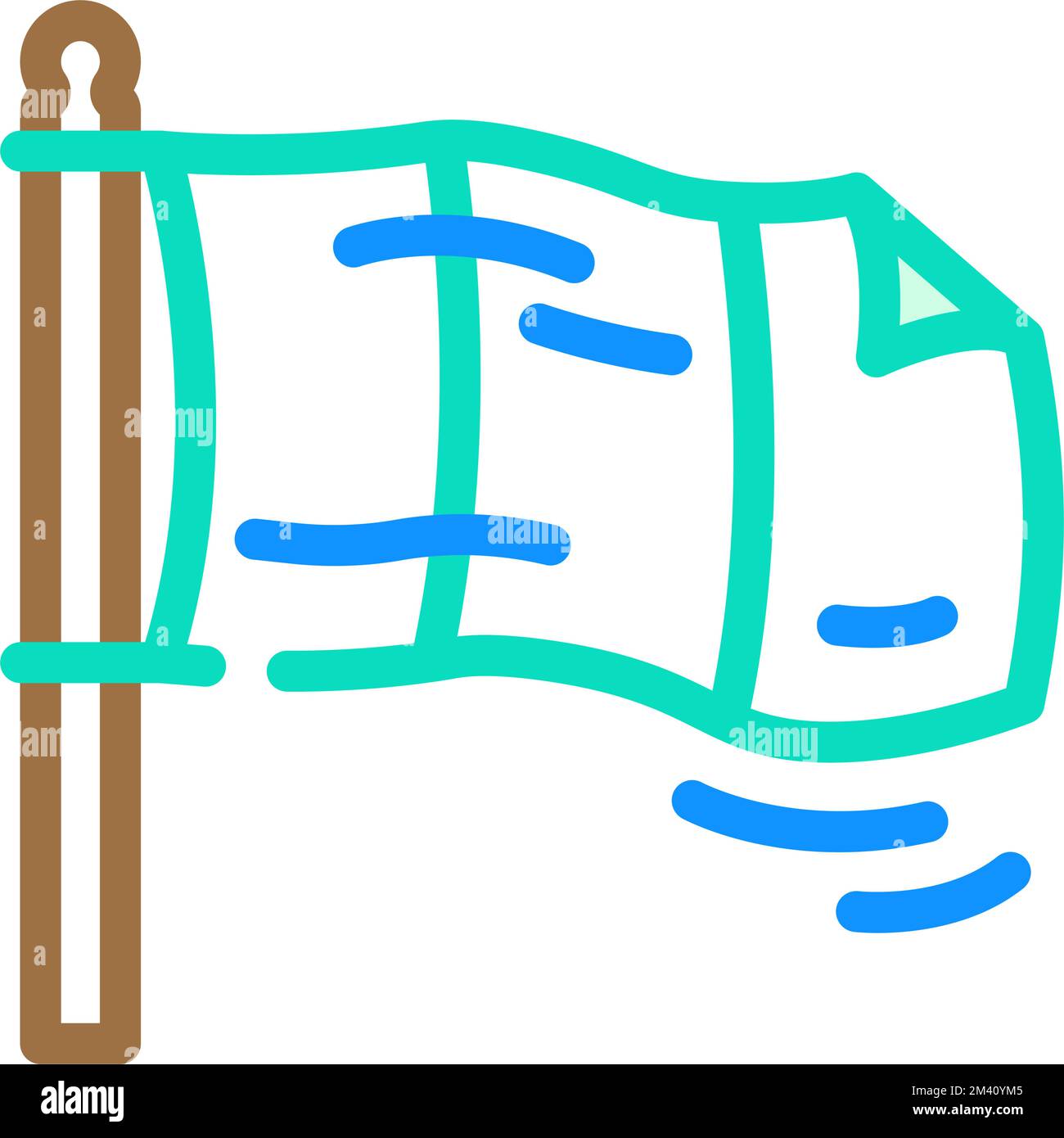 waving flag color icon vector illustration Stock Vector Image & Art - Alamy