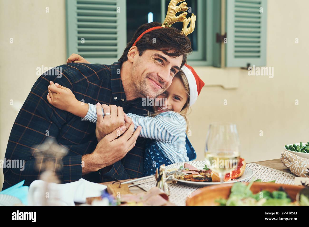 Getting the warmest hug from my little reindeer. an adorable little ...