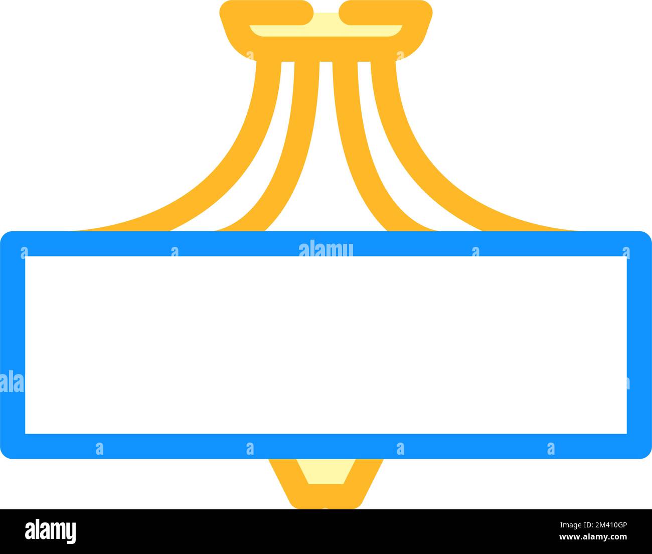 led lamp ceiling color icon vector illustration Stock Vector Image ...