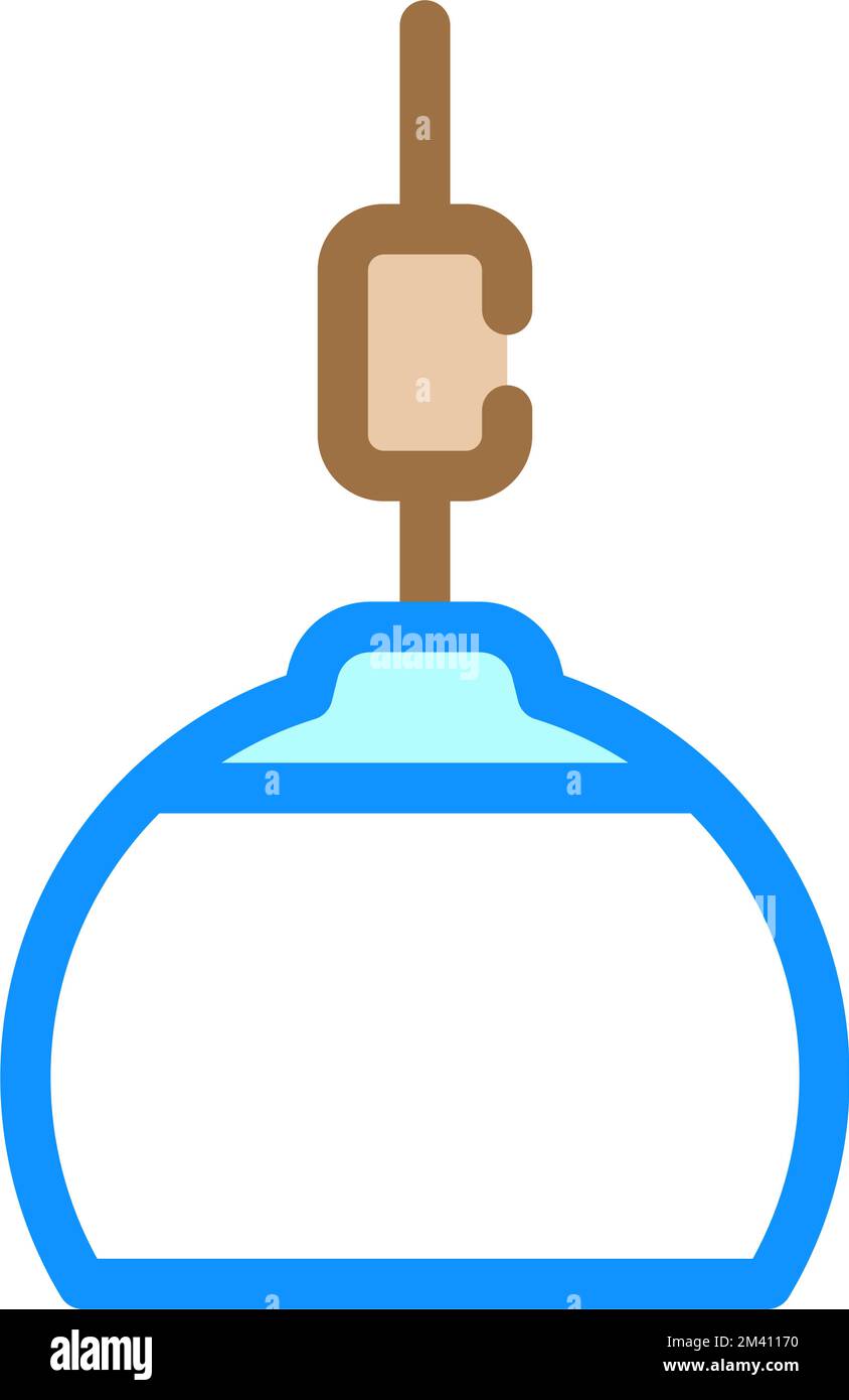 bulb lamp ceiling color icon vector illustration Stock Vector Image ...