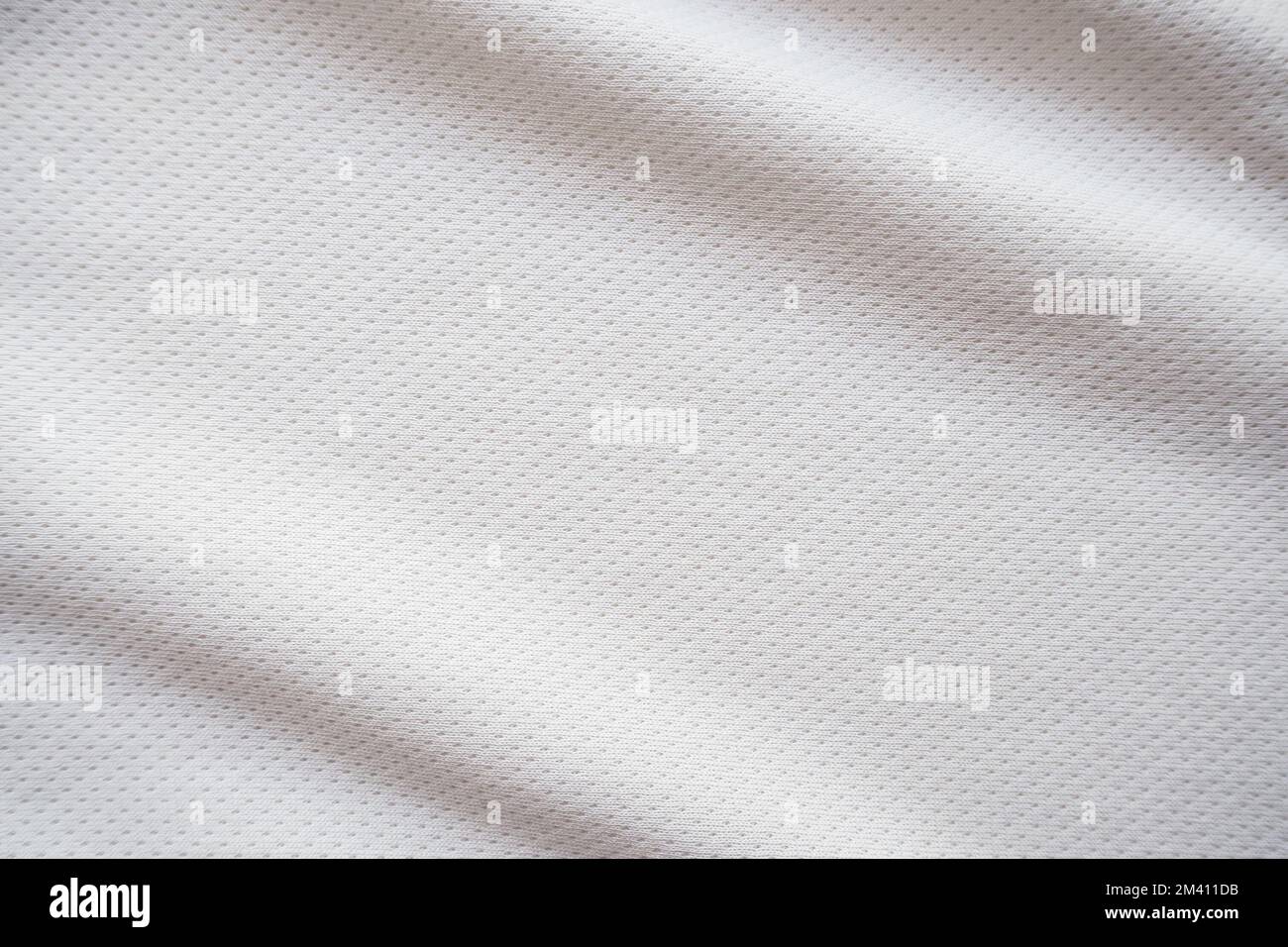 White sports jersey fabric texture background Stock Photo - Alamy