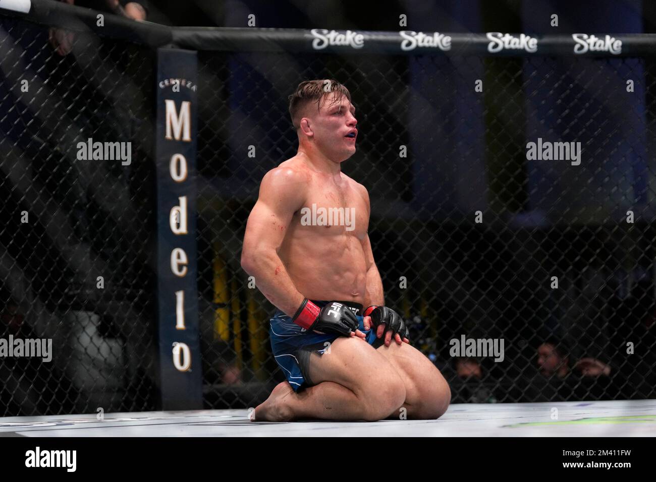 LAS VEGAS, NV - DECEMBER 17: Drew Dober celebrates his victory over ...