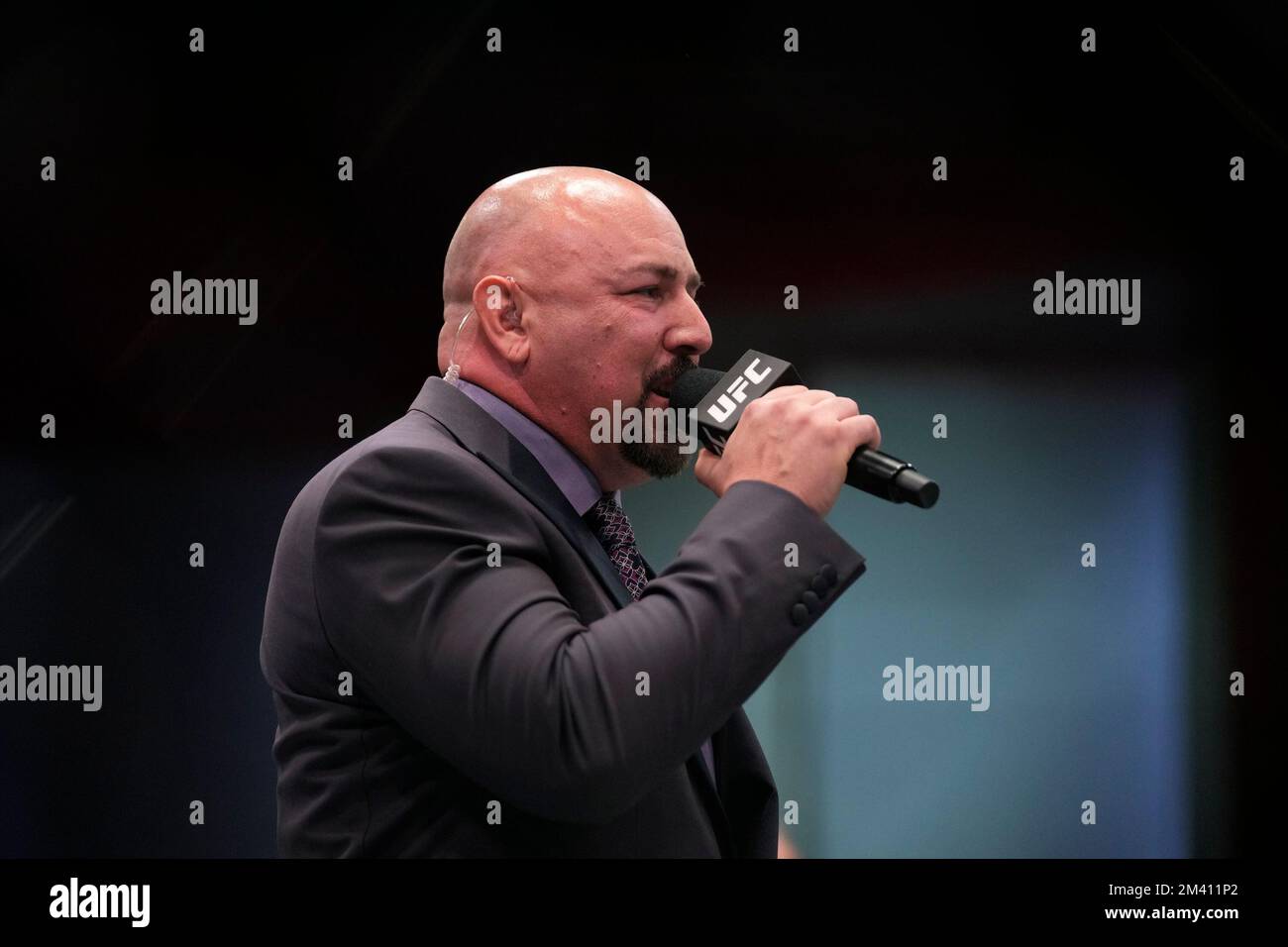 LAS VEGAS, NV - DECEMBER 17: The announcer Joseph Anthony Martinez ...