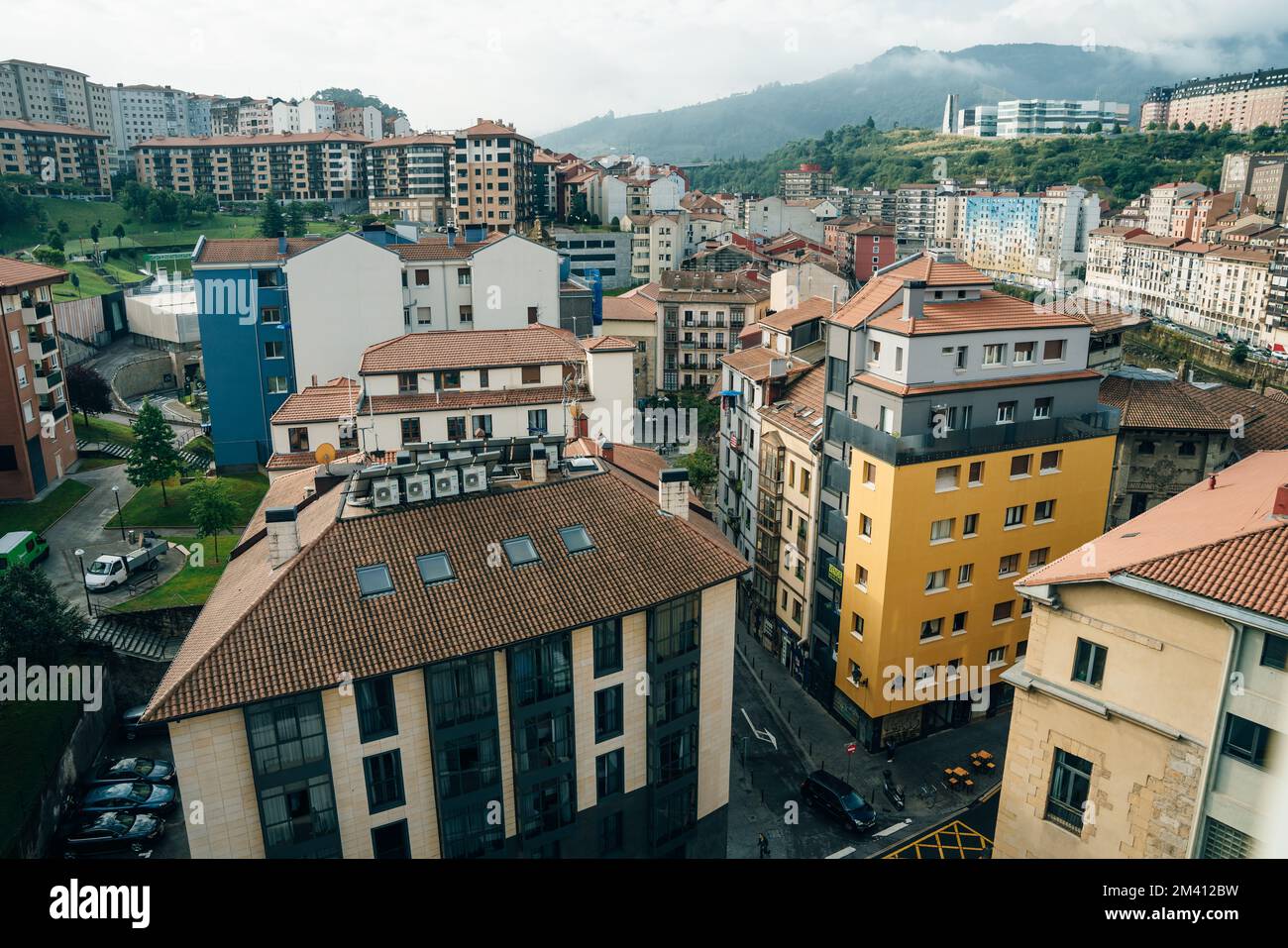 panoramic views of downtown bilbao, spain. High quality photo Stock ...