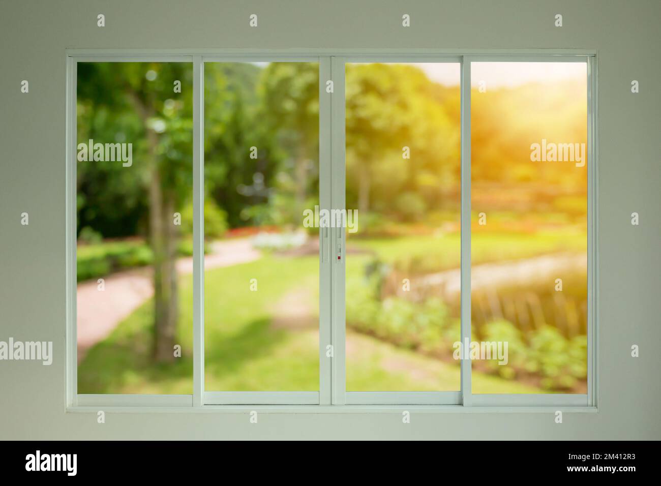 Countryside view through windows hi-res stock photography and images ...