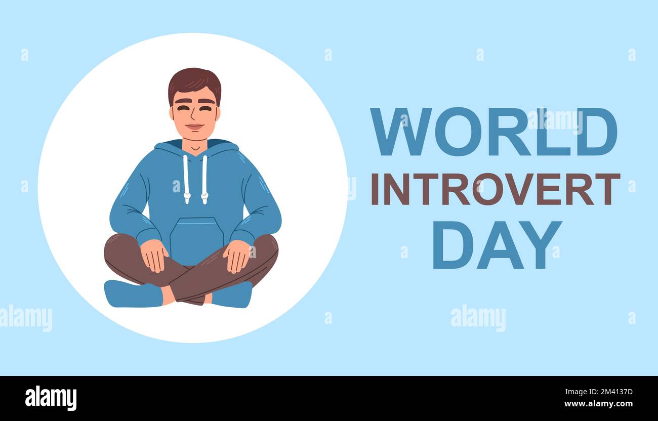 World Introvert Day January 2 Holiday Concept Template For Background Banner Card Poster