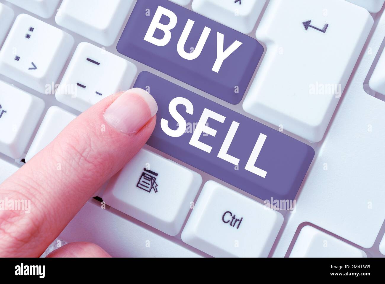 Handwriting text Buy Sell. Concept meaning The buying and selling of ...