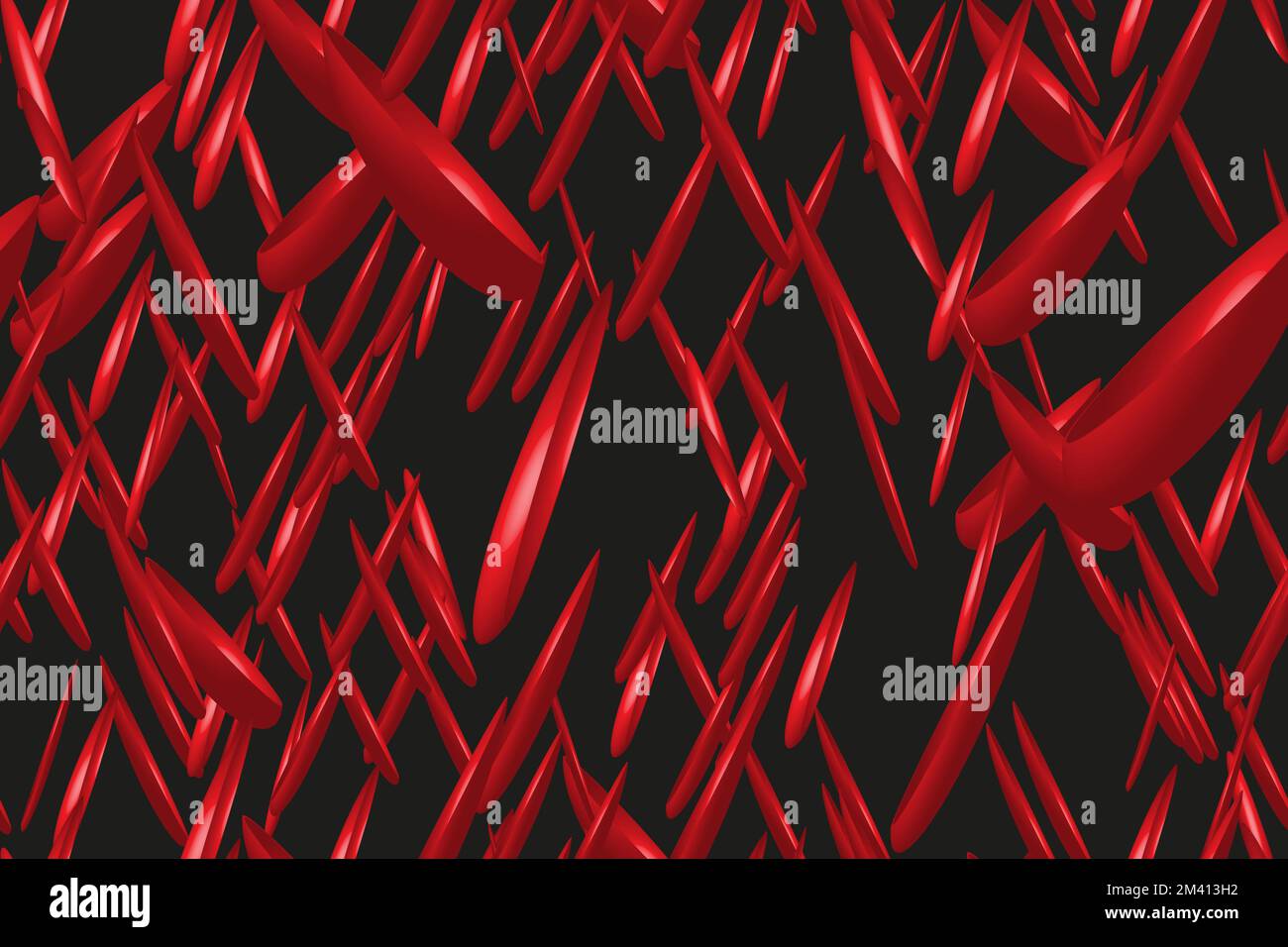 Abstract Red Needles Seamless Pattern 3D Background Stock Vector Image & Art - Alamy