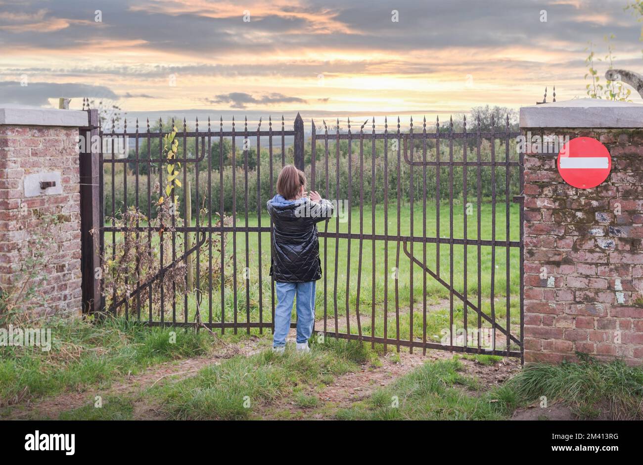 A teenage girl is trying to open the gates to the forbidden territory ...