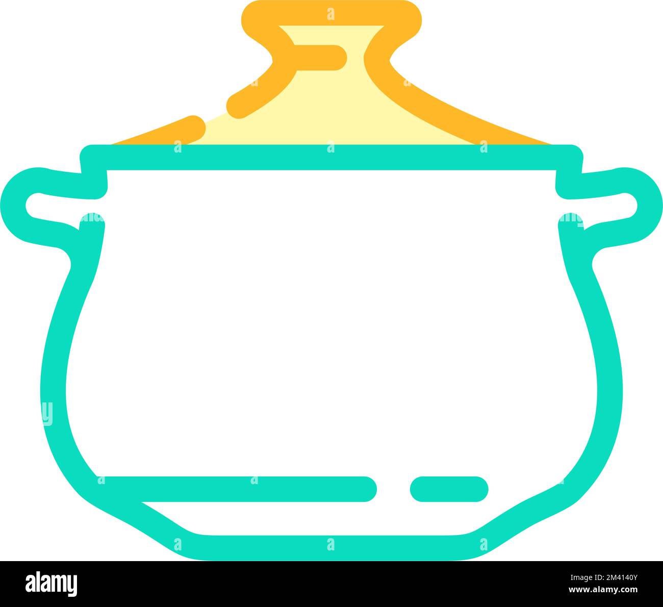 traditional pot cooking color icon vector illustration Stock Vector ...