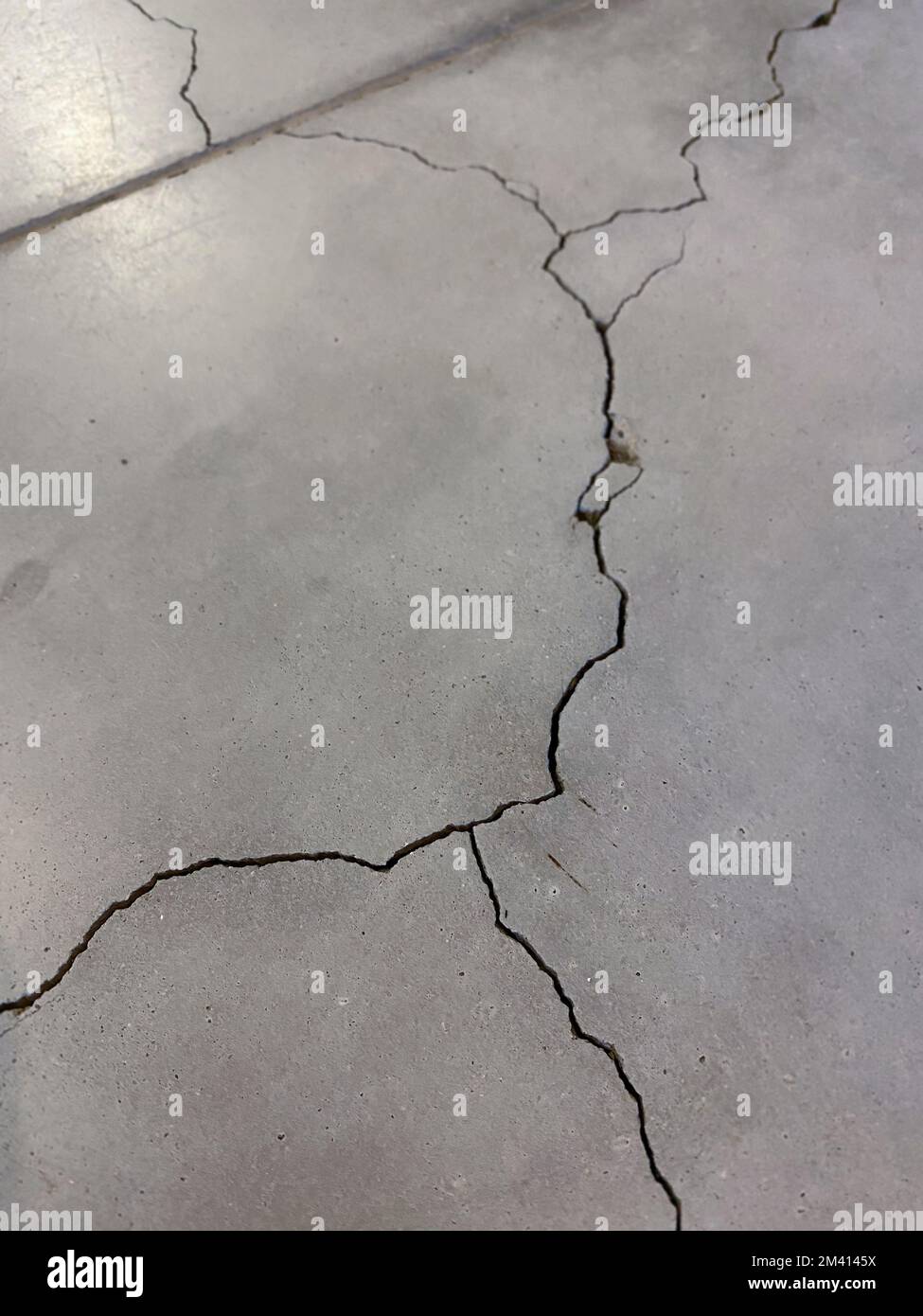 Cracked concrete. Industrial building, public place. Safety Stock Photo ...