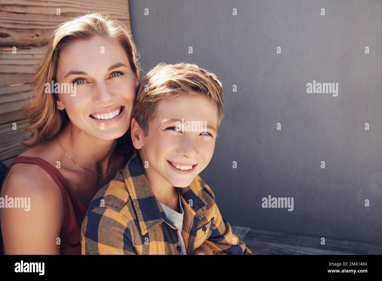 Hes made me one happy momma. Portrait of an adorable little boy ...